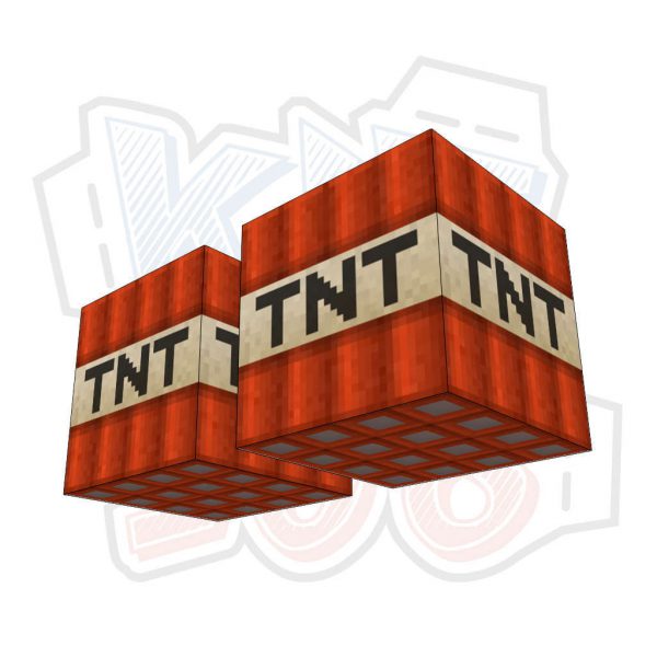 Mô hình giấy TNT block - Minecraft - Kit168 Shop mô hình giấy