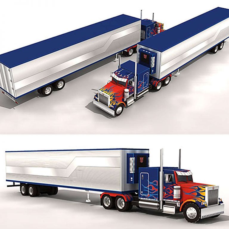 Mô hình giấy Optimus Prime (Peterbilt 379 Truck) - Transformers ...