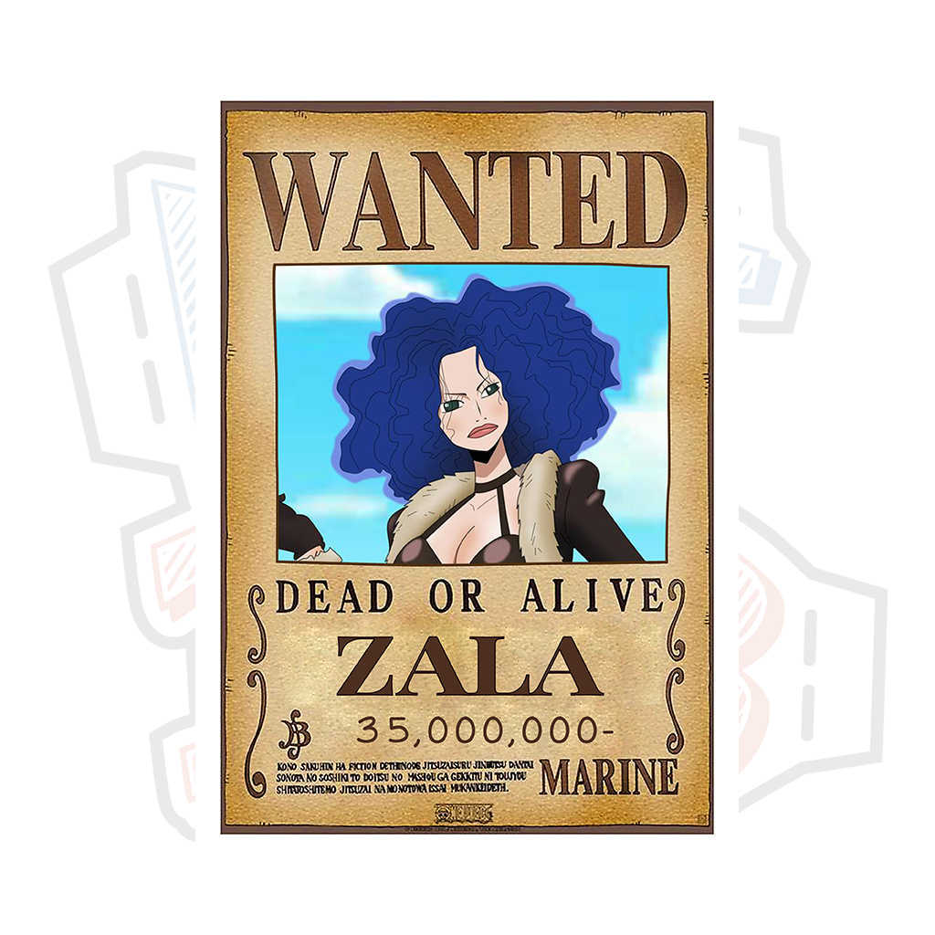 Mô hình giấy Poster truy nã Zala (Miss Doublefinger) - One Piece ...