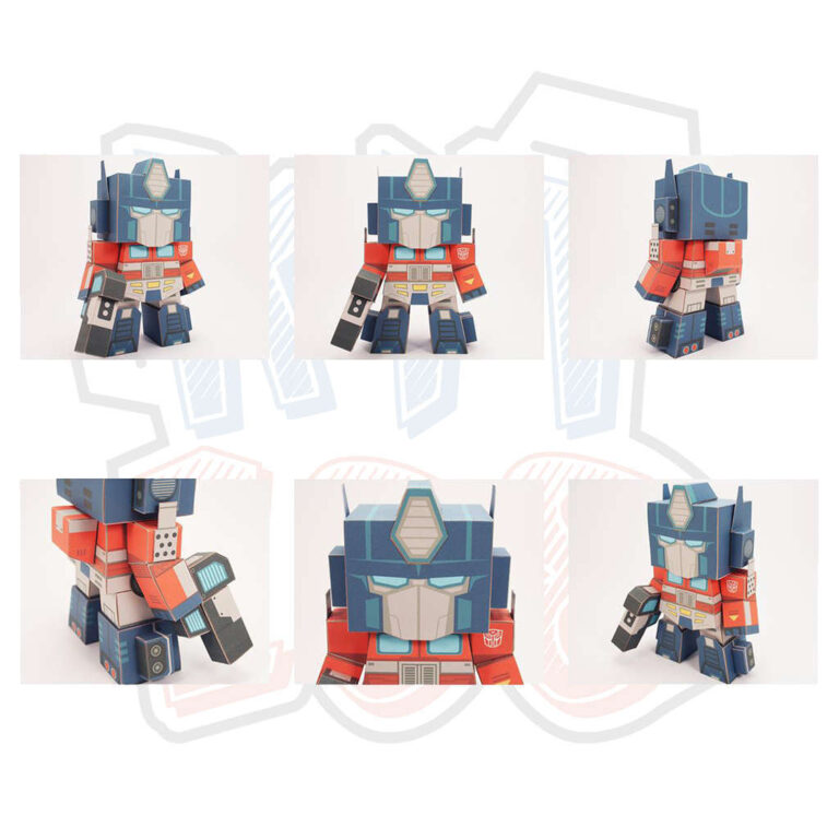 Mô hình giấy Chibi Optimus Prime va Megatron - Kit168 Shop mô hình giấy