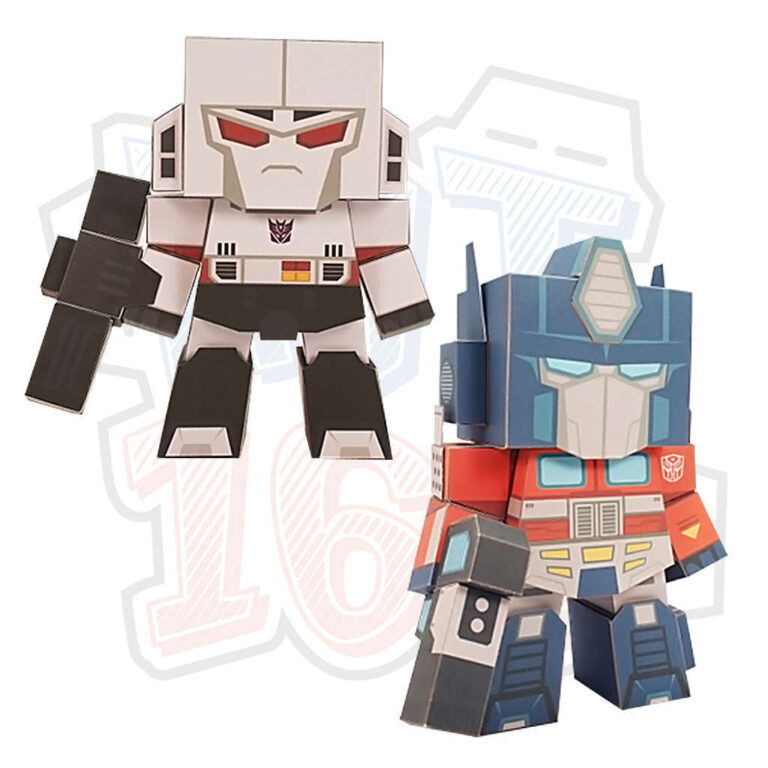 Mô hình giấy Chibi Optimus Prime va Megatron - Kit168 Shop mô hình giấy