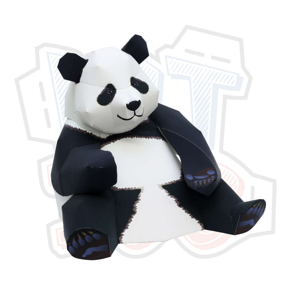 Mô hình giấy Big Giant Panda - Kit168.vn Shop Online mô hình giấy