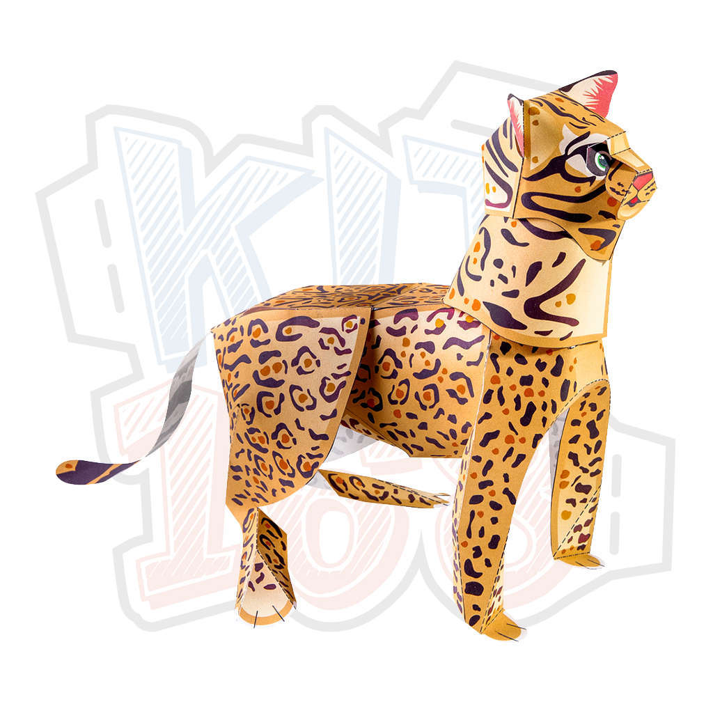 Mô hình giấy Mèo gấm Ocelot - Kit168.vn Shop Online mô hình giấy