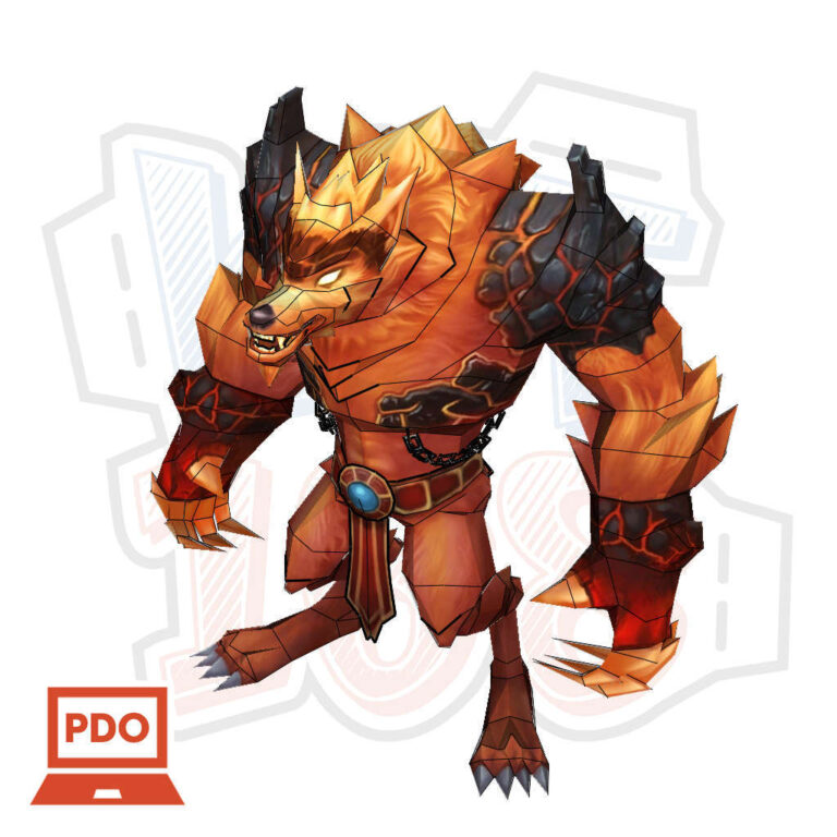 Mô hình giấy Firefang Warwick the Blood Hunter - League of Legends ...