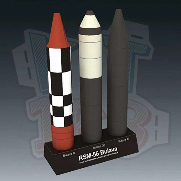 Mô hình giấy Bulava Ballistic Missile - Kit168 Shop mô hình giấy