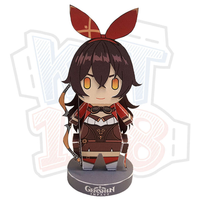 Mô hình giấy Chibi Amber - Genshin Impact - Kit168 Shop mô hình giấy