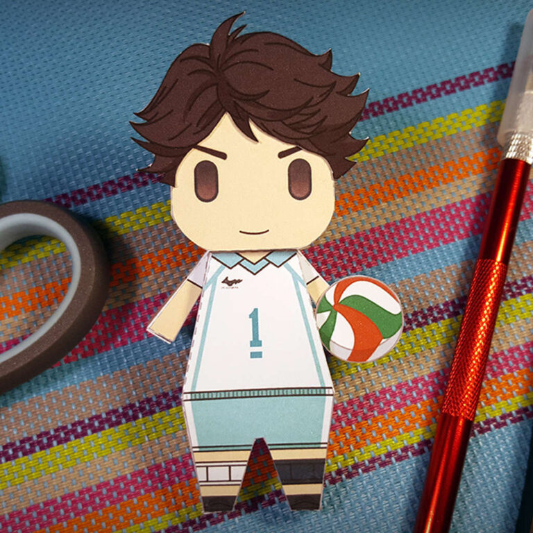 Mô hình giấy Chibi Tooru Oikawa - Haikyuu!! - Kit168 Shop mô hình giấy