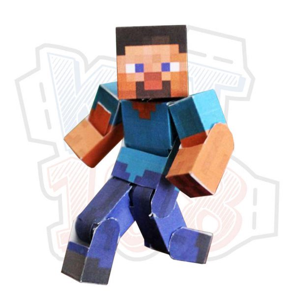 Mô hình giấy Minecraft The Ultimate Bendable Steve - Kit168 Shop mô ...
