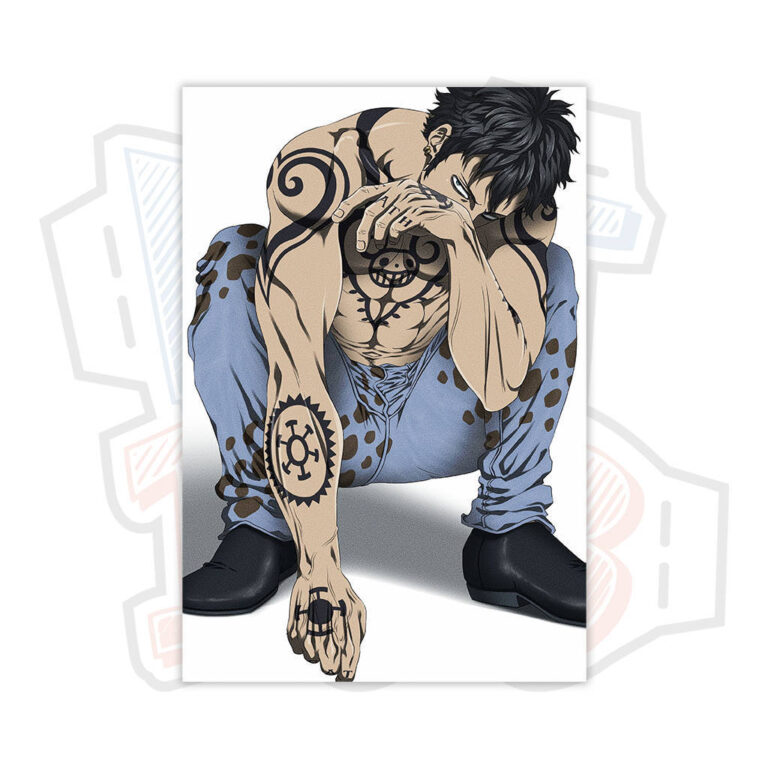 Mô hình giấy Poster Hình Law - One Piece - Kit168 Shop mô hình giấy