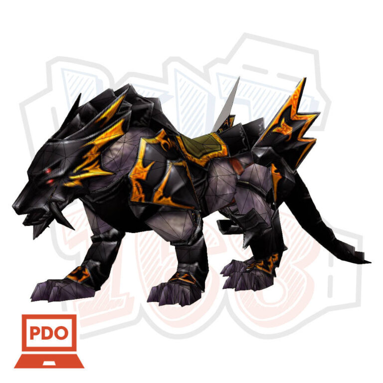 Mô hình giấy Black Fenrir - MU Online - Kit168 Shop mô hình giấy