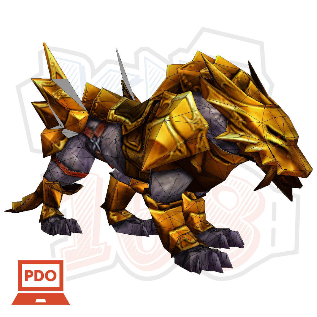 Mô hình giấy Golden Fenrir - MU Online - Kit168.vn Shop Online mô hình giấy