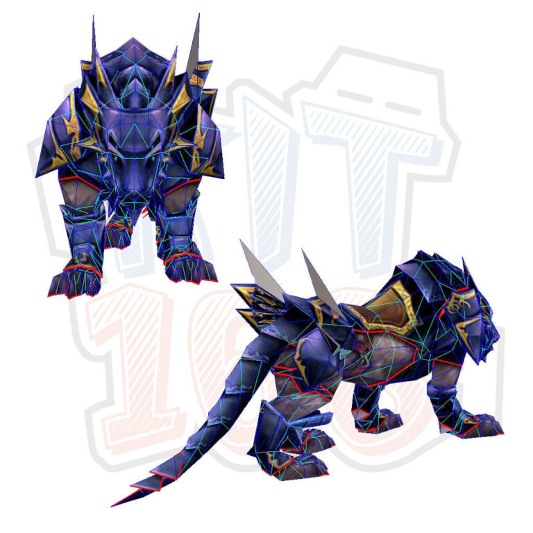 Mô hình giấy Blue Fenrir - MU Online - Kit168 Shop mô hình giấy
