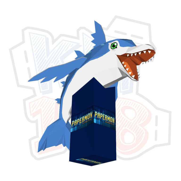 Mô hình giấy Digimon Dolphmon - Kit168 Shop mô hình giấy