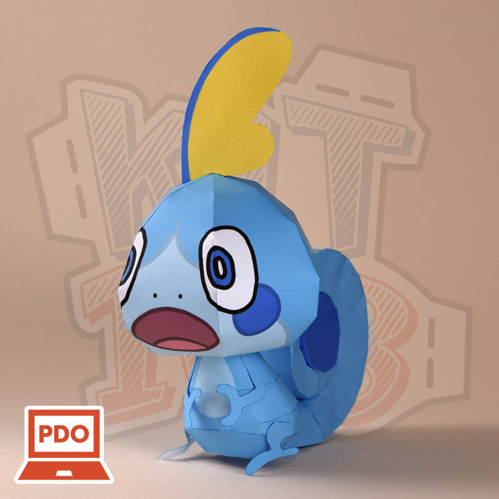 Mô hình giấy Pokémon Sobble - Kit168 Shop mô hình giấy