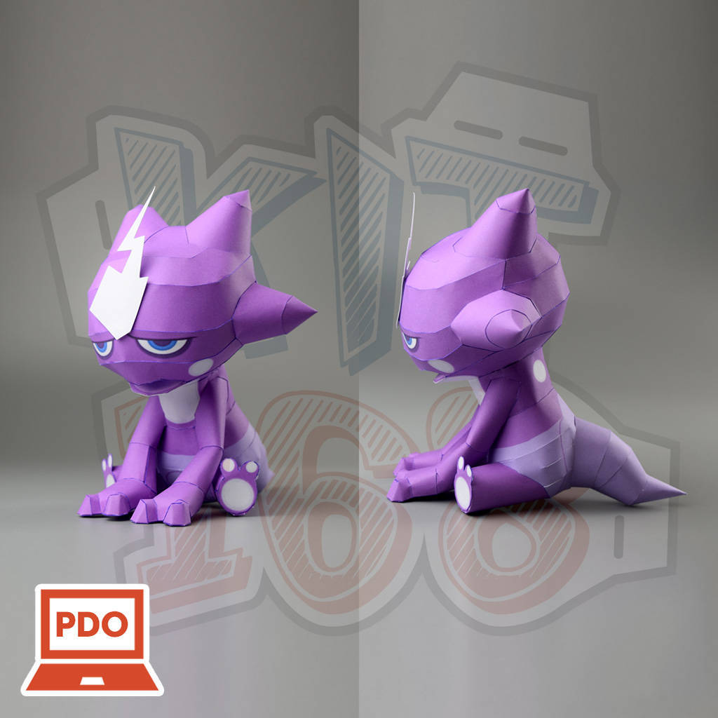 Mô hình giấy Pokémon Toxel - Kit168 Shop mô hình giấy