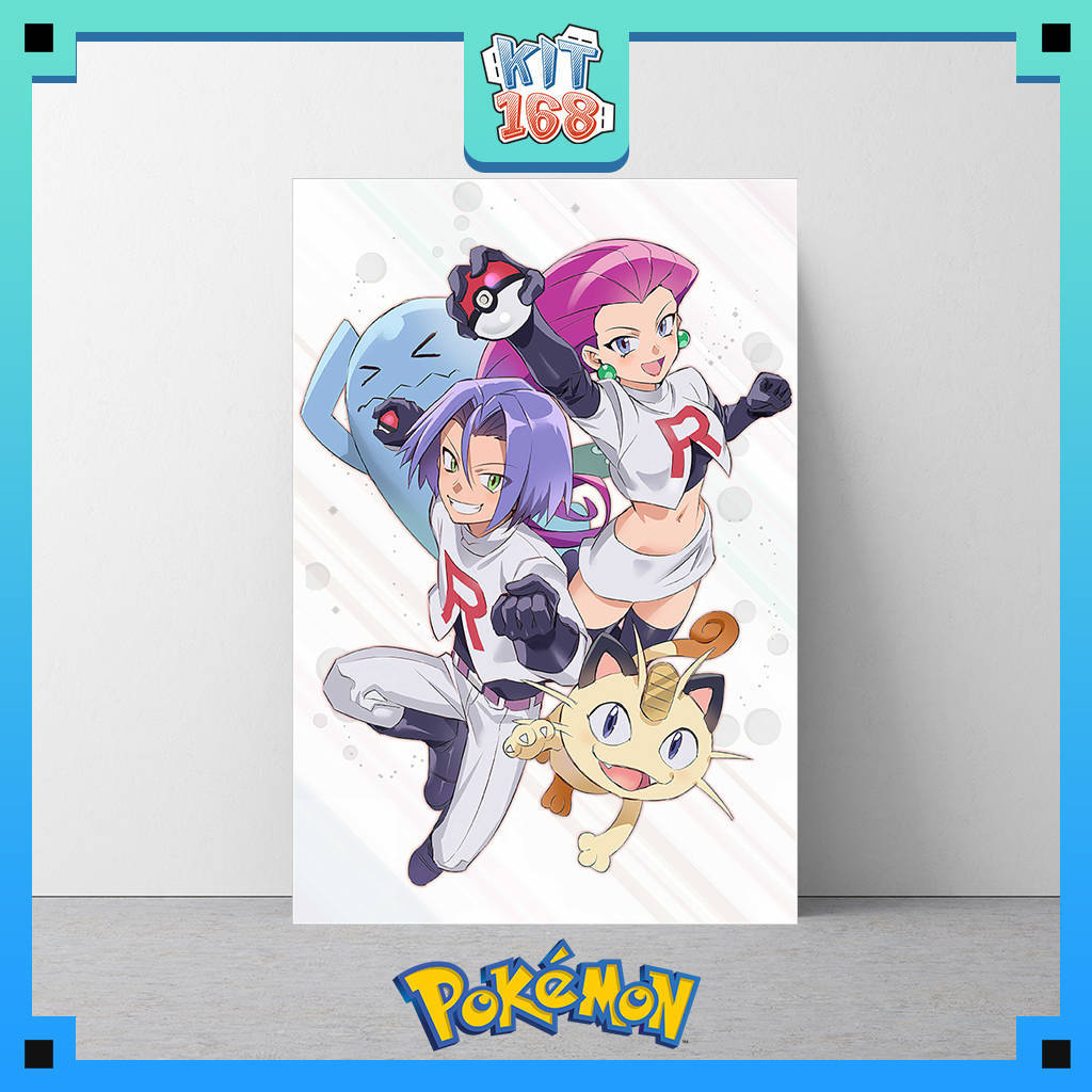 Mô hình giấy Poster Hình Pokemon Team Rocket (POSPIC-0087) - Kit168 ...