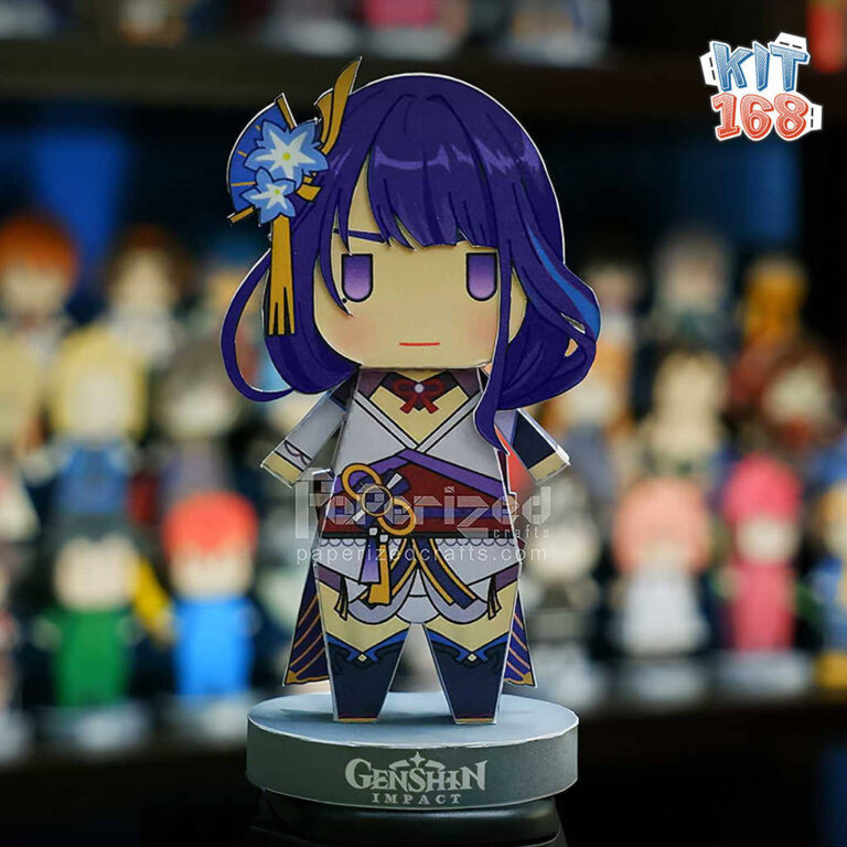Mô hình giấy Chibi Raiden Shogun - Genshin Impact - Kit168 Shop mô hình ...