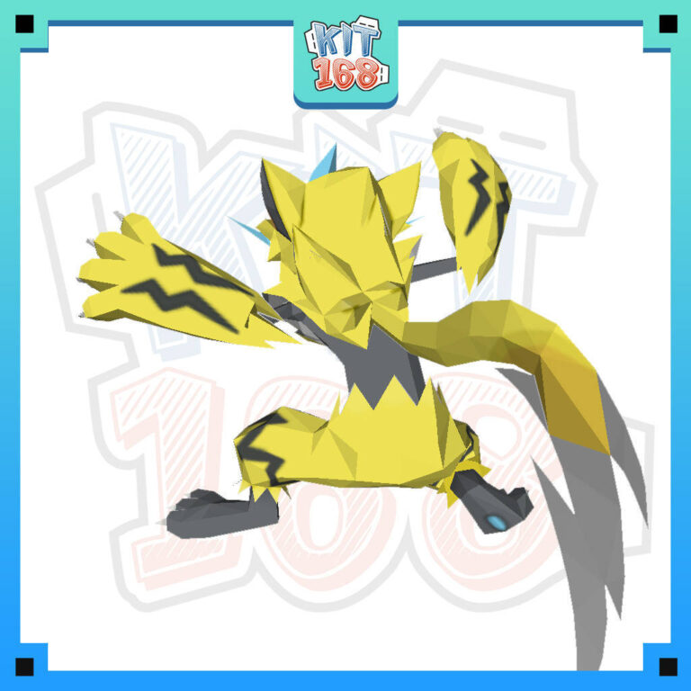 Mô hình giấy Pokémon Zeraora - Kit168 Shop mô hình giấy
