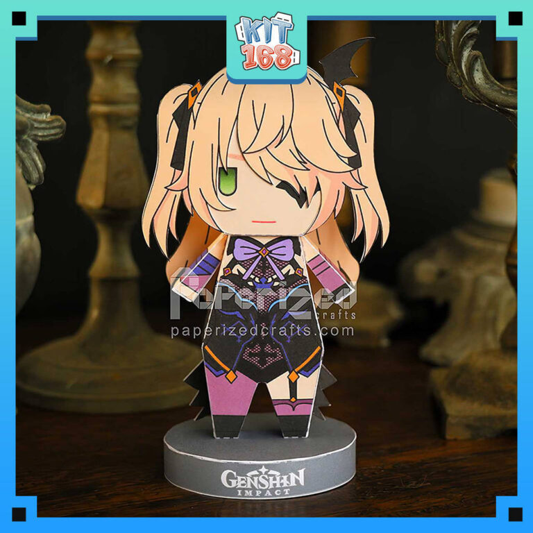 Mô hình giấy Chibi Fischl - Genshin Impact - Kit168 Shop mô hình giấy