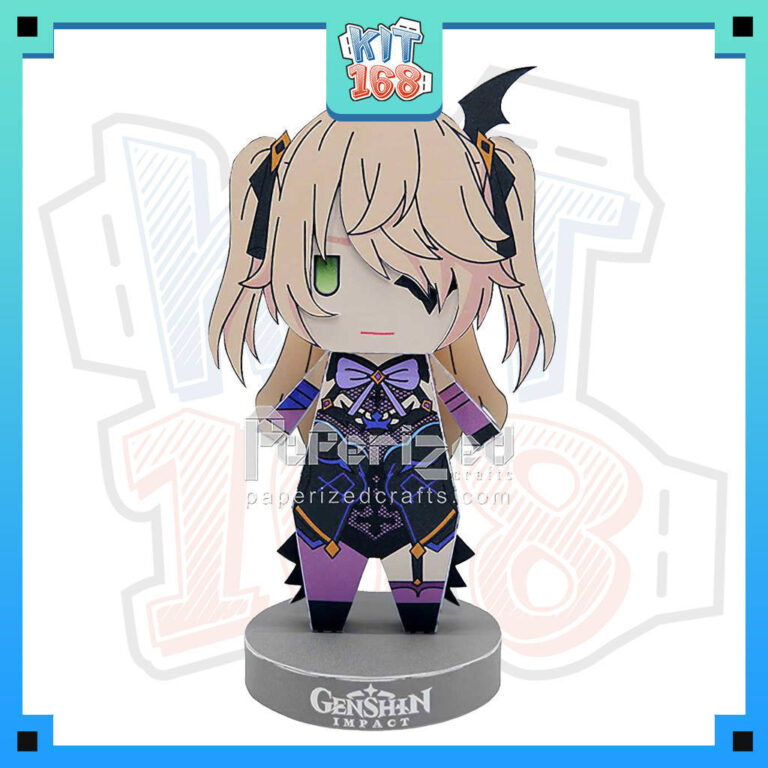 Mô hình giấy Chibi Fischl - Genshin Impact - Kit168 Shop mô hình giấy