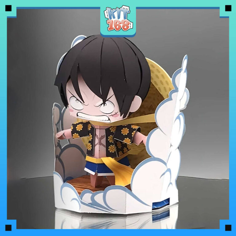 Mô hình giấy Chibi Monkey D. Luffy (Gear 2) ver 6 - One Piece - Kit168 ...