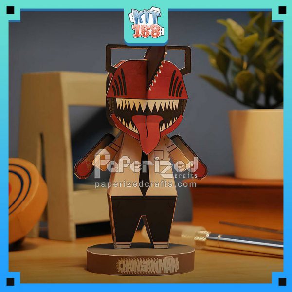Mô hình giấy Chibi Chainsaw Man Denji - Kit168 Shop mô hình giấy