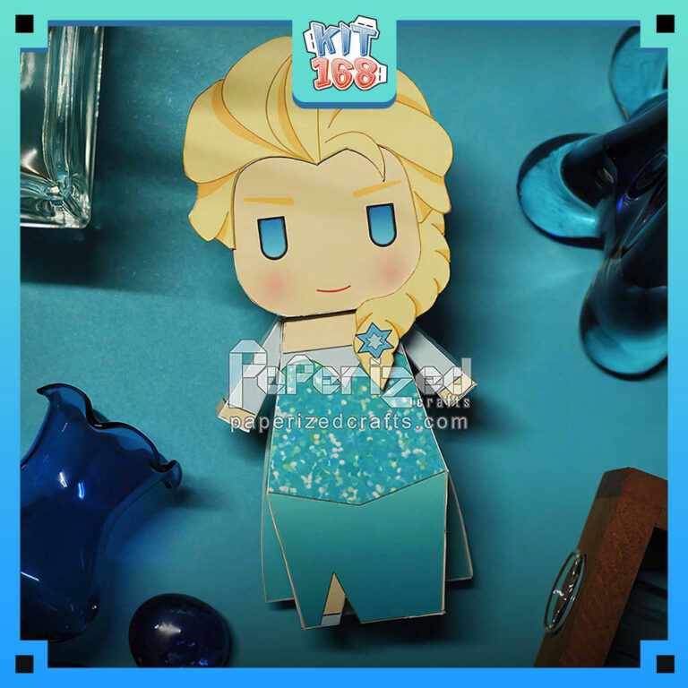 Mô hình giấy Chibi Elsa - Disney Princess - Kit168 Shop mô hình giấy