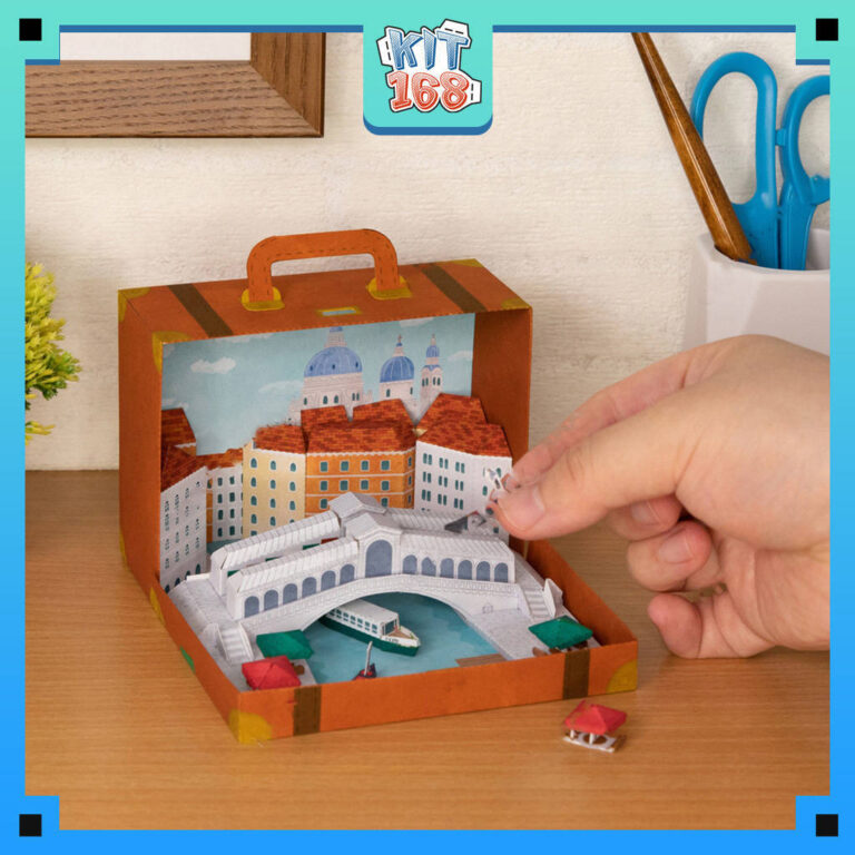 Mô hình giấy Vali kiến trúc Venice - Kit168 Shop mô hình giấy