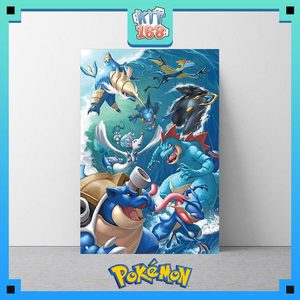 Mô hình giấy Poster Hình Pokemon (POSPIC-0155) - Kit168 Shop mô hình giấy
