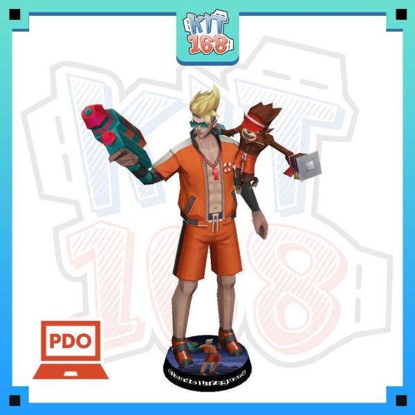 Mô hình giấy Claude Lifeguard - Mobile Legends - Kit168 Shop mô hình giấy