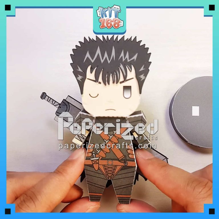 Mô hình giấy Chibi Guts - Berserk - Kit168 Shop mô hình giấy