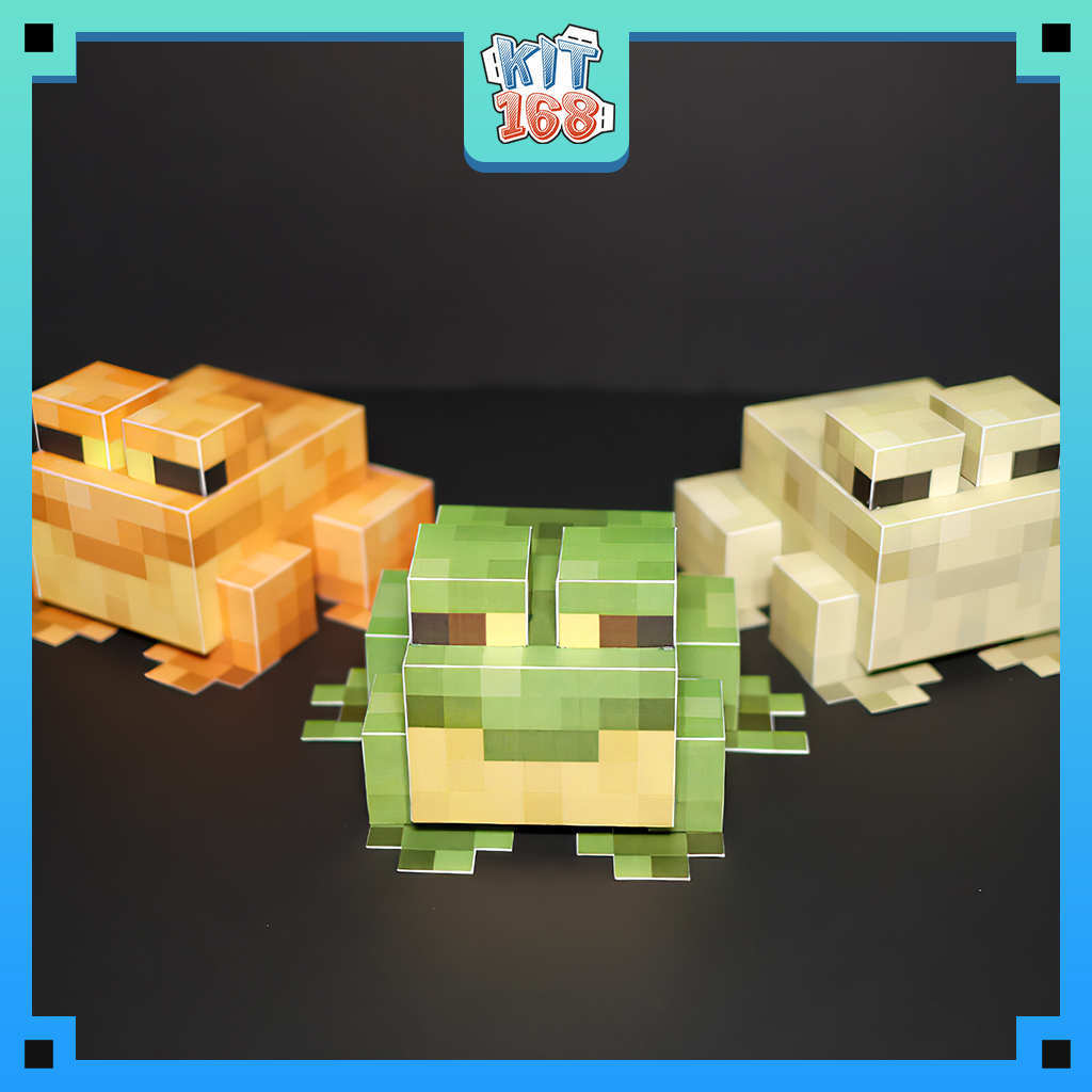 Mô hình giấy Cold Frog - Minecraft - Kit168 Shop mô hình giấy