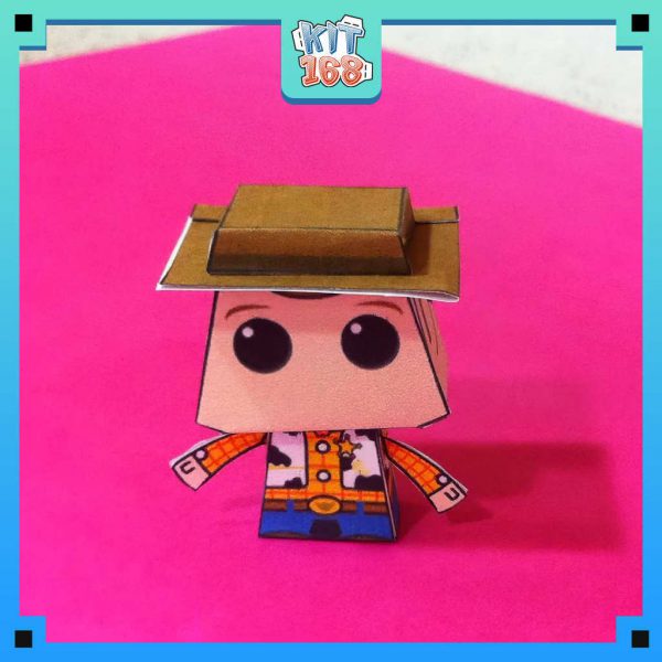 Mô hình giấy Mini Sheriff Woody - Toy Story - Kit168 Shop mô hình giấy