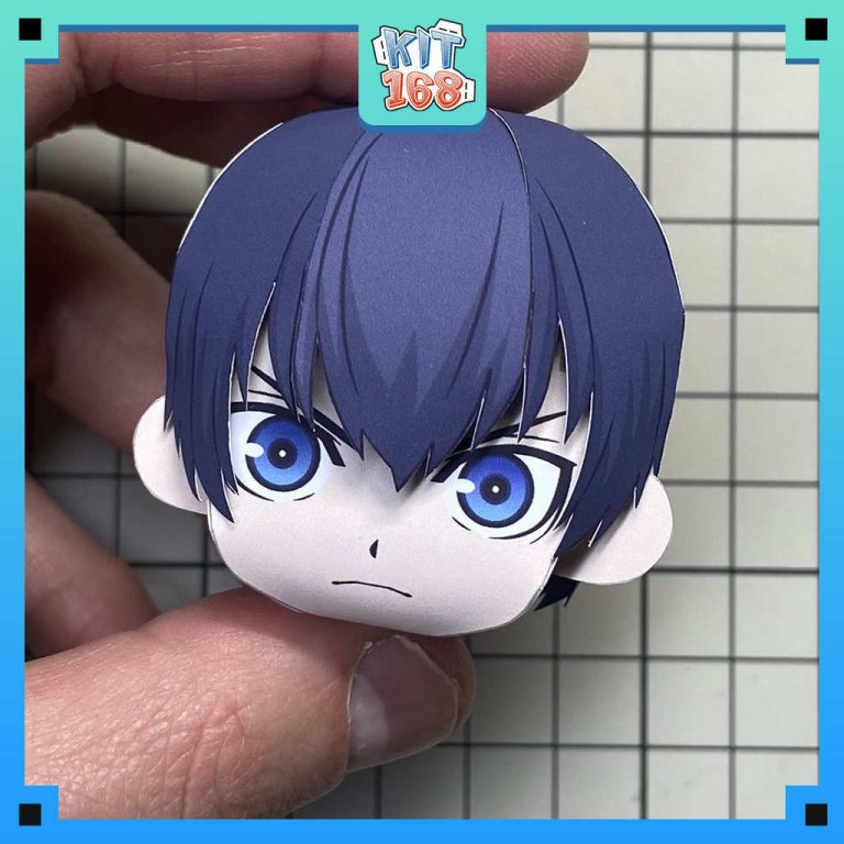 Mô hình giấy Chibi Yoichi Isagi - Blue Lock - Kit168 Shop mô hình giấy