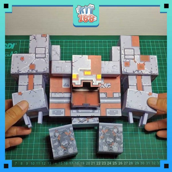 Mô hình giấy Redstone Monstrosity - Minecraft Dungeons - Kit168 Shop mô ...