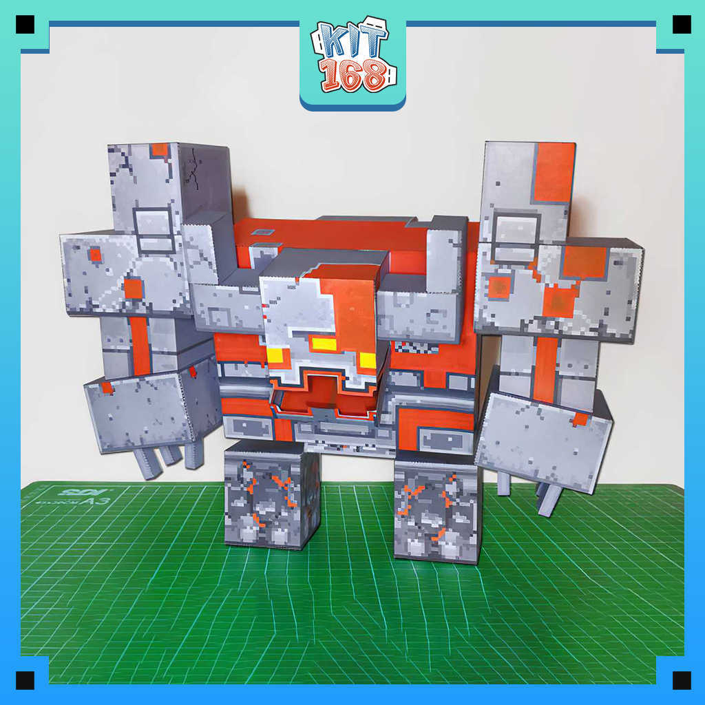 Mô hình giấy Redstone Monstrosity - Minecraft Dungeons - Kit168 Shop mô ...