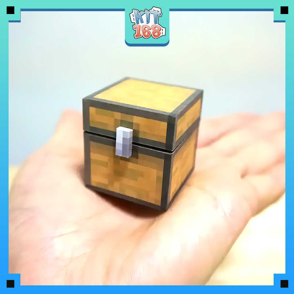 Mô hình giấy Minecraft Chest - Kit168 Shop mô hình giấy