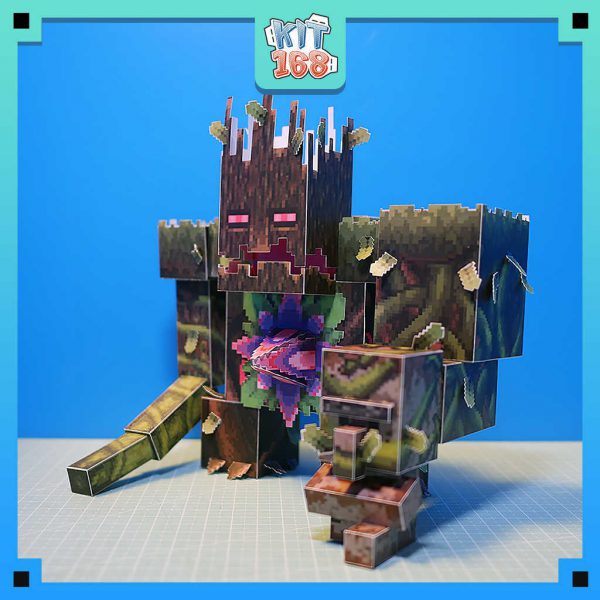 Mô Hình Giấy Jungle Abomination Minecraft Dungeons Kit168 Shop Mô Hình Giấy
