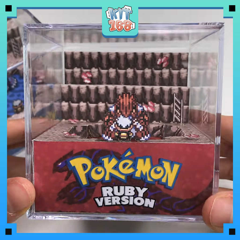 Mô hình giấy [Tự lắp ráp] Cubebox Pokemon Ruby - Kit168 Shop mô hình giấy