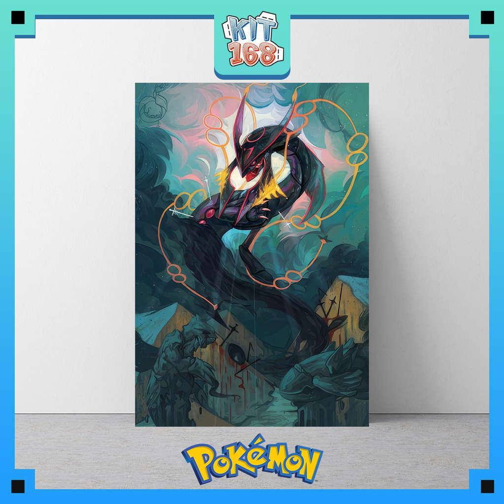 Mô hình giấy Poster Hình Pokemon Rayquaza (POSPIC-0185) - Kit168 Shop ...