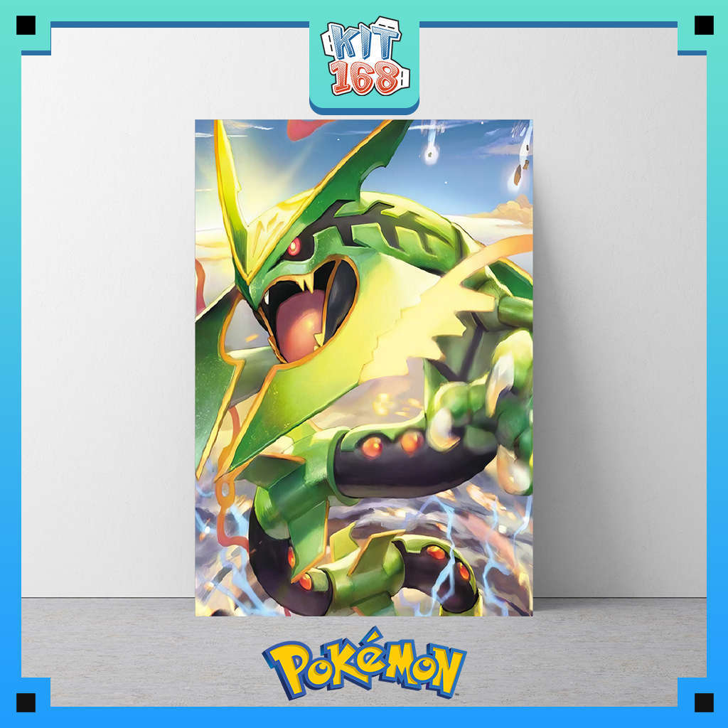 Mô hình giấy Poster Hình Pokemon Rayquaza (POSPIC-0187) - Kit168 Shop ...