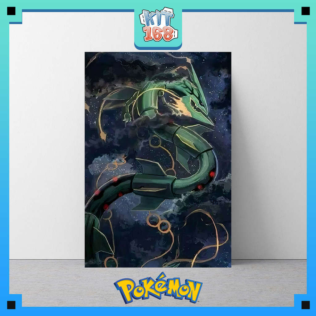 Mô hình giấy Poster Hình Pokemon Rayquaza (POSPIC-0189) - Kit168 Shop ...