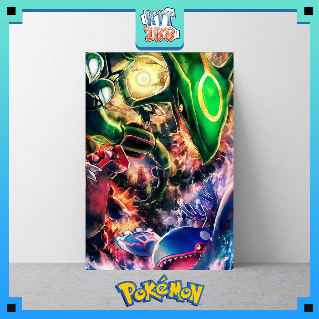 Mô hình giấy Poster Hình Pokemon Rayquaza (POSPIC-0190) - Kit168 Shop ...
