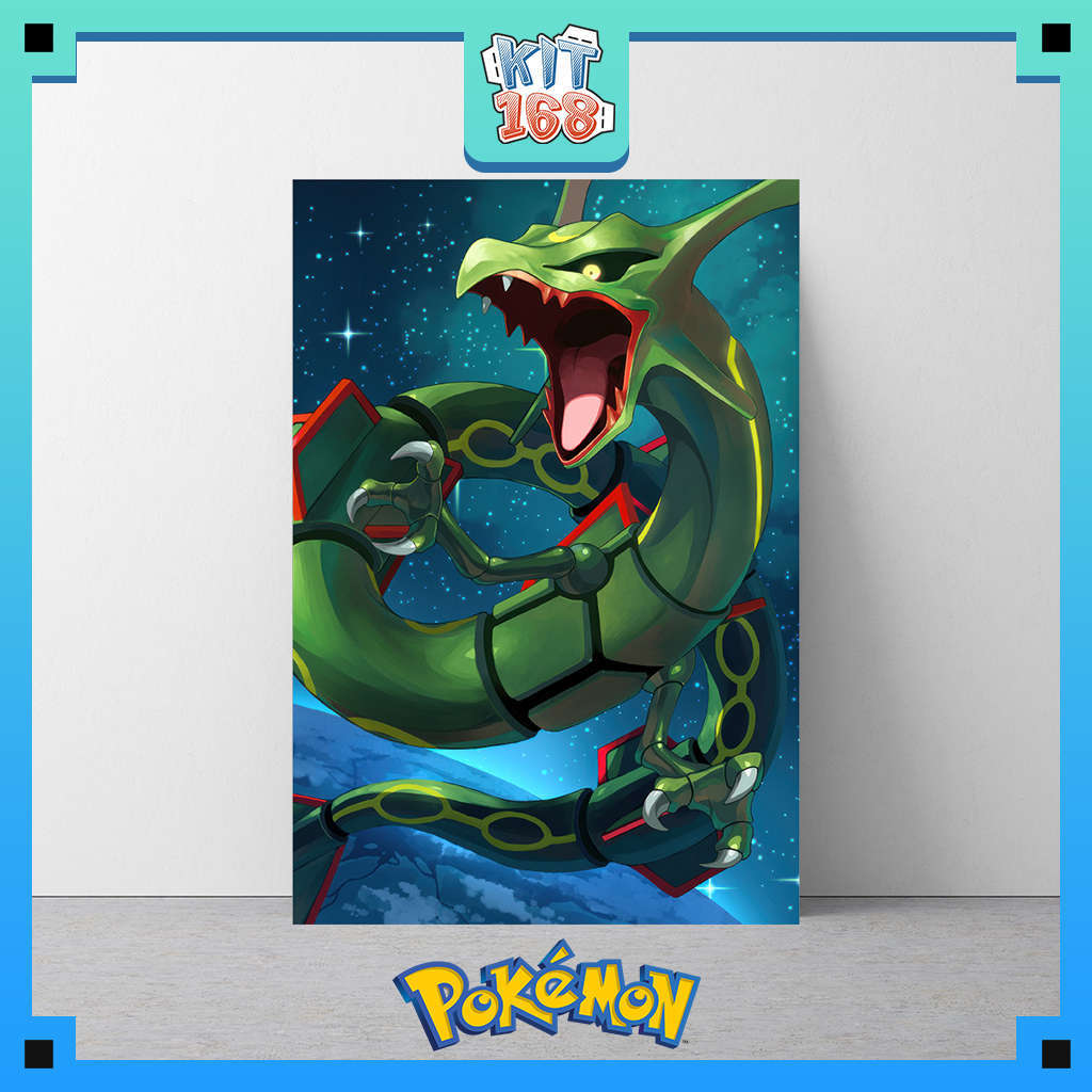 Mô hình giấy Poster Hình Pokemon Rayquaza (POSPIC-0191) - Kit168 Shop ...