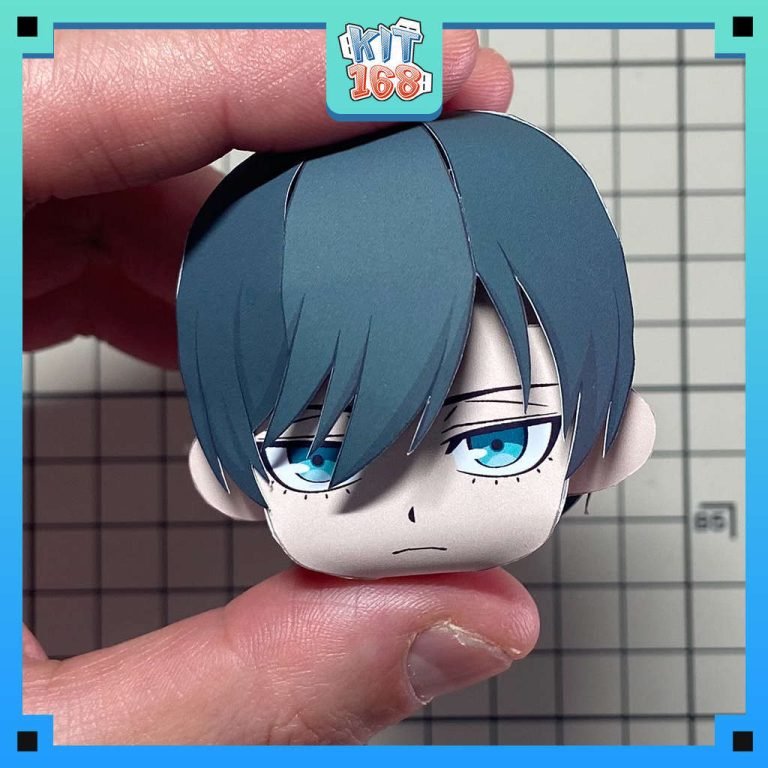 Mô hình giấy Chibi Rin Itoshi - Blue Lock - Kit168 Shop mô hình giấy