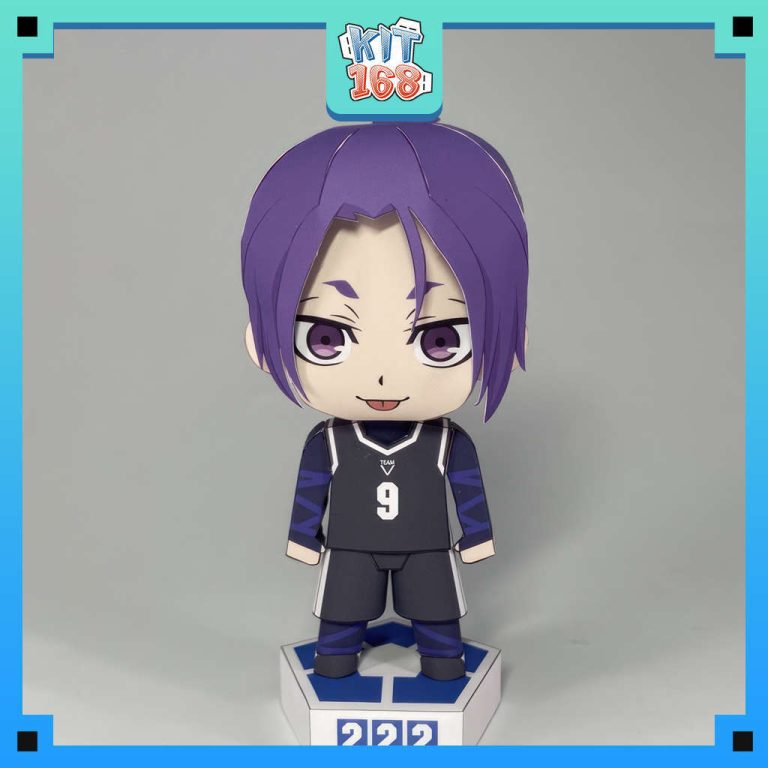 Mô hình giấy Chibi Reo Mikage - Blue Lock - Kit168 Shop mô hình giấy