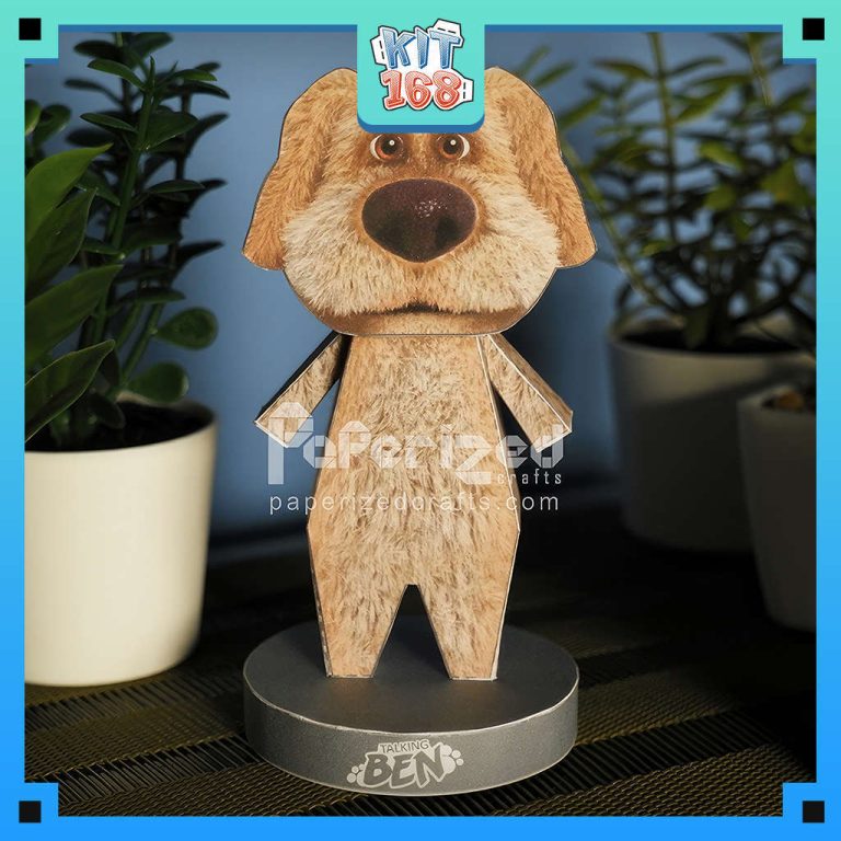 Mô hình giấy Chibi Talking Ben the Dog - Kit168 Shop mô hình giấy