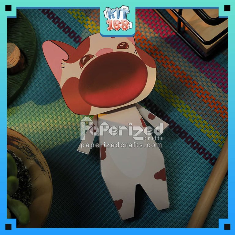 Mô hình giấy Chibi Popcat Mèo - Kit168 Shop mô hình giấy
