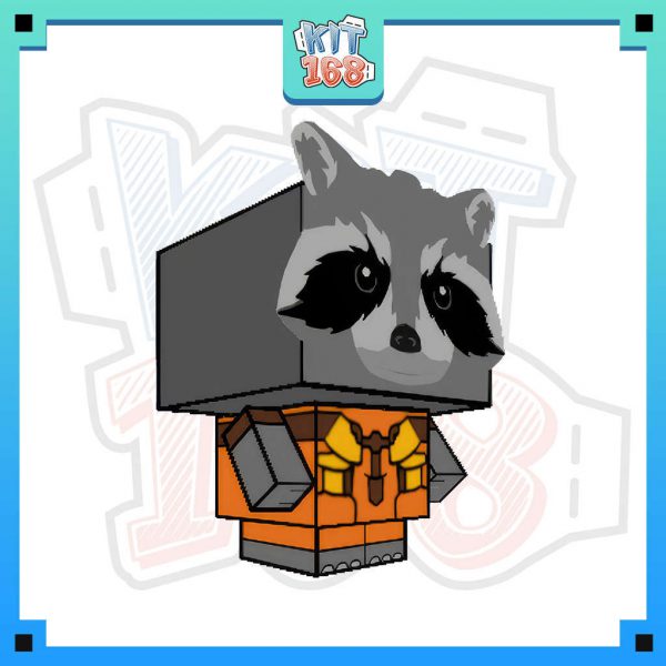 Mô hình giấy Chibi Rocket Raccon - Guardians Of The Galaxy - Kit168 ...