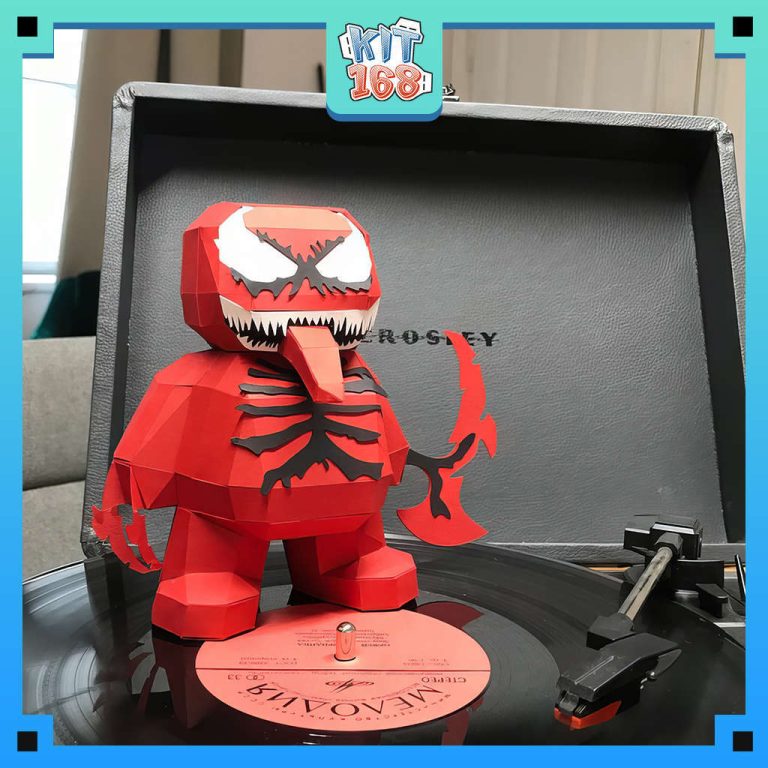 Mô hình giấy Chibi Carnage mập - Marvel - Kit168 Shop mô hình giấy